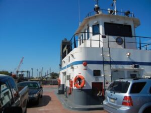 Aboard the Cameron Ferry